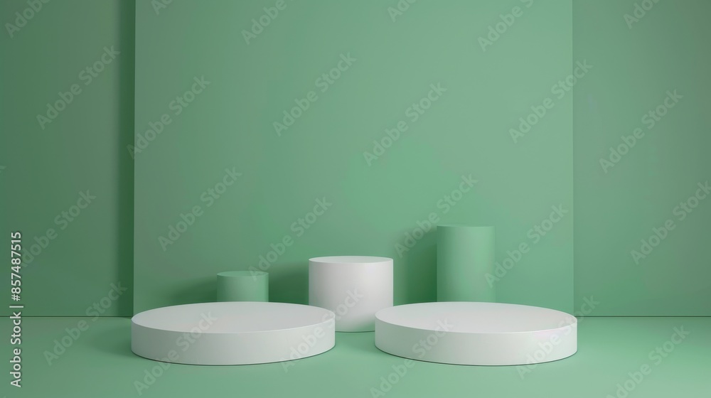 marketing stand, advertising stand, promotion stand white color with ...