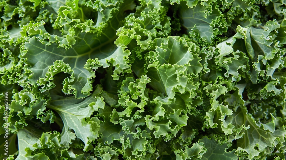 Colorful vegetable background. Horizontal wallpaper full of kale. Local ...