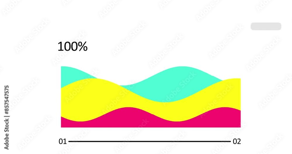 Animated Area graph isolated on white background. Animated Infographic ...