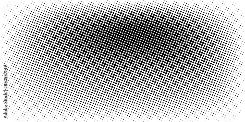Basic halftone dots effect in black and white color. Halftone effect ...