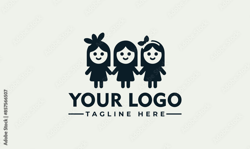 Sister Vector Logo Unleash the Unbreakable Bond and Sisterhood of Your ...