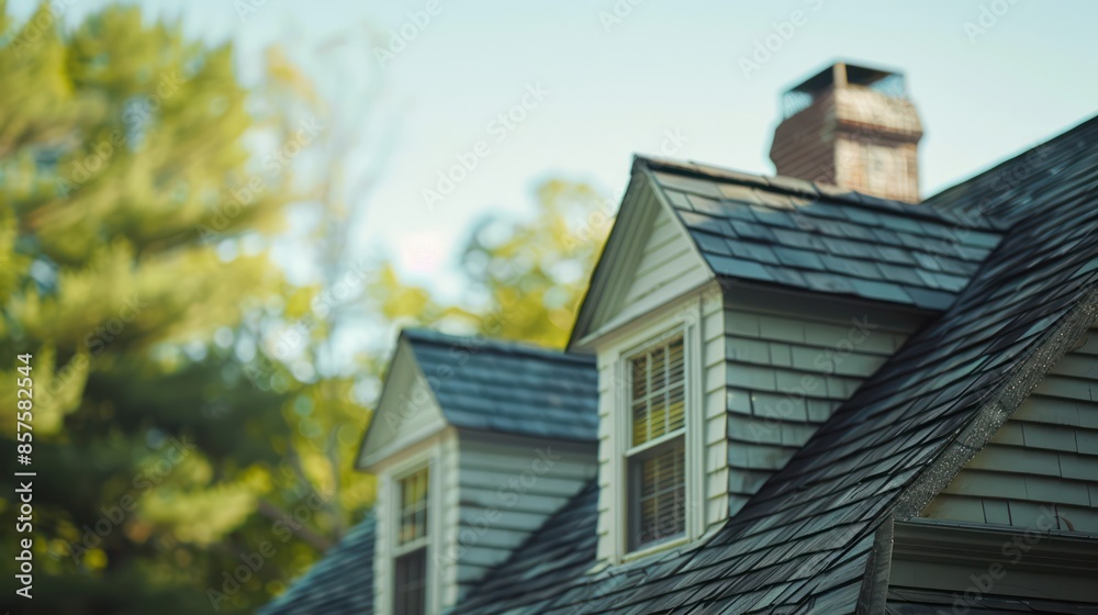 Concrete tile roof house style, property real estate agent background ...