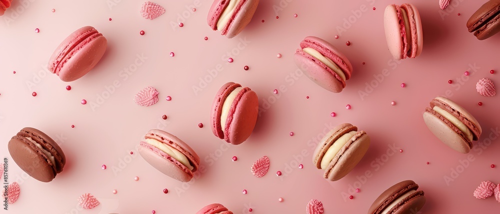 macarons desktop wallpaper for ultrawide screen 21:9 Stock Photo ...