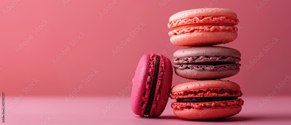 macarons desktop wallpaper for ultrawide screen 21:9 Stock Photo ...