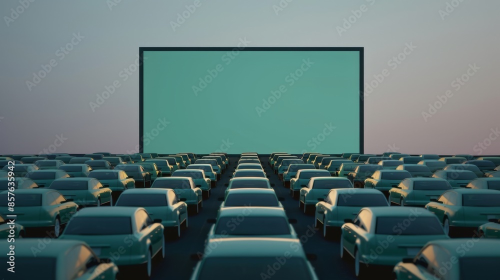 Community Drive-in Movie Night: Friends and Family Gathering under ...