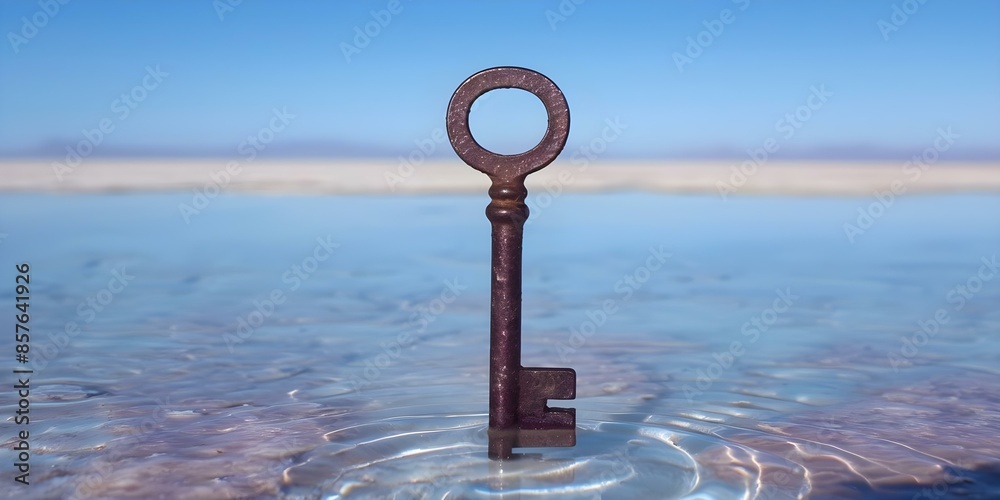 Unlocking Potential A Large Key in Shallow Water in a Desert Landscape ...