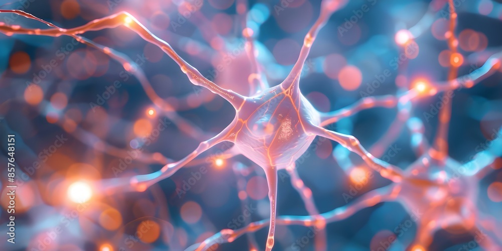 Communication between nerve cells. Concept Neurotransmitters, Synaptic ...