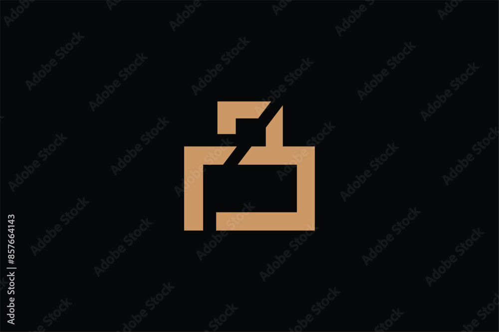 bag and lock icon logo, bag and lock security logo, letter A lock icon ...