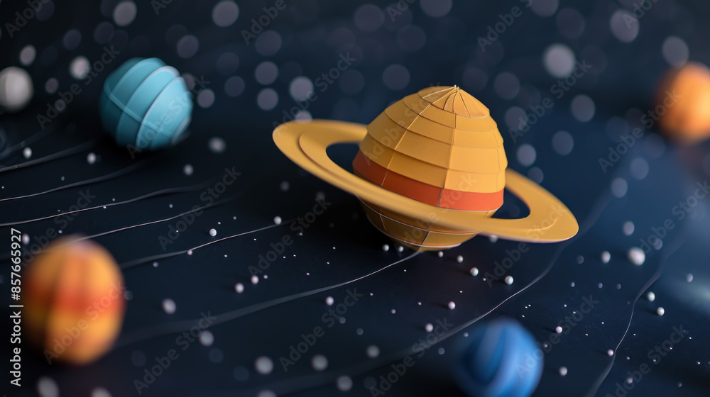 Paper Craft Solar System Planets, Saturn Focus, Daroonwan, Art ...