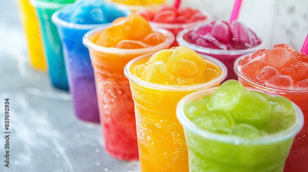 Kool-Aid slushies in a spectrum of bright colors, icy and thirst ...