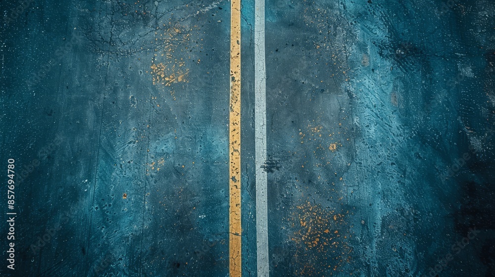 Overhead shot of a business start line on a smooth surface, ready for a ...