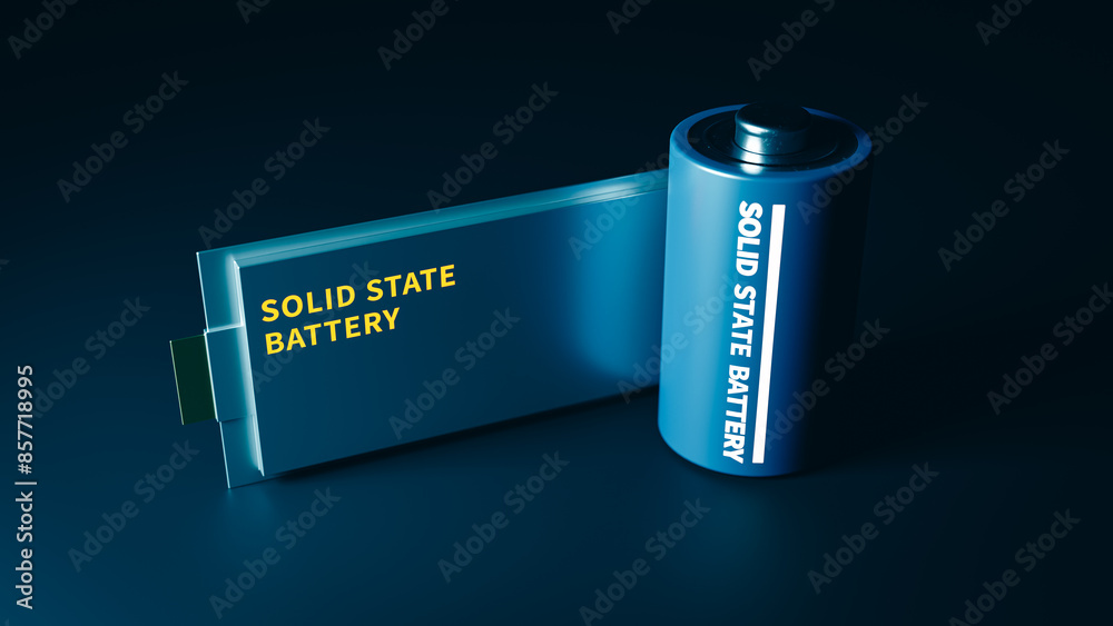 solid state battery concept backgrounds.3d rendering Stock Photo ...