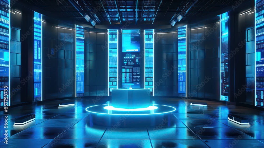 sophisticated product launch scene with the new item revealed on a ...