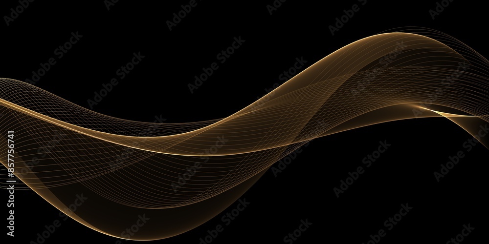 Dynamic trendy simple golden fluid color gradient abstract cool ...