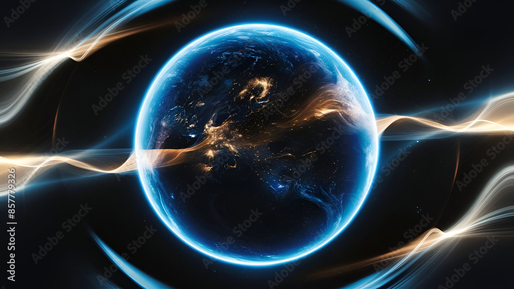 Ultra-clear wallpapers depicting Earth from space with radiant light ...