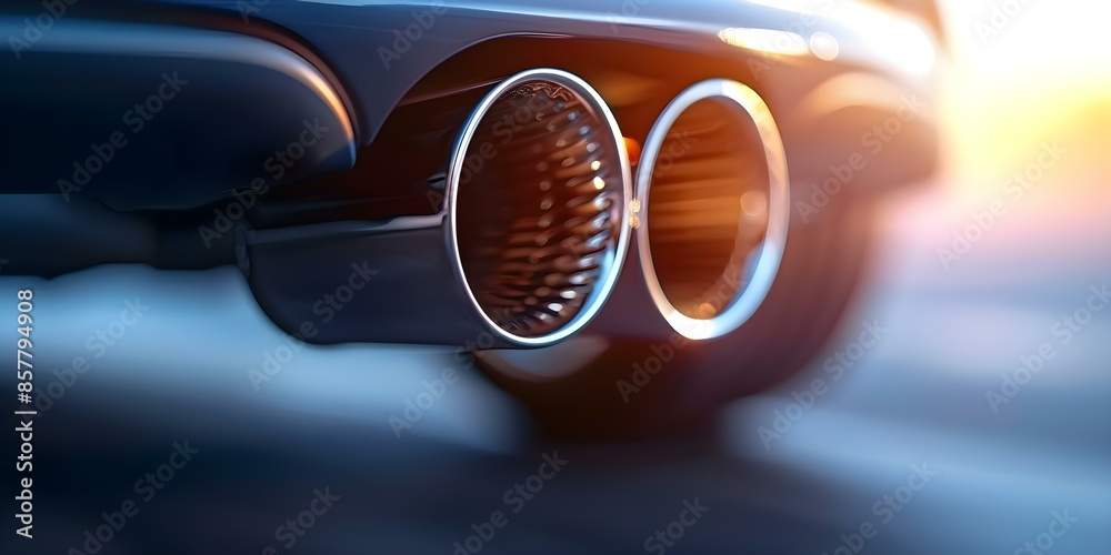 Creating a Question Mark Shape with Car Exhaust. Concept Creative ...