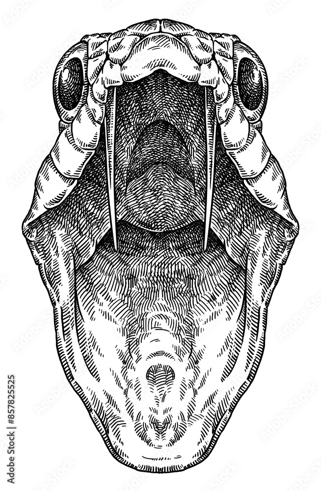 Vintage engraving isolated snake set illustration serpent ink sketch ...