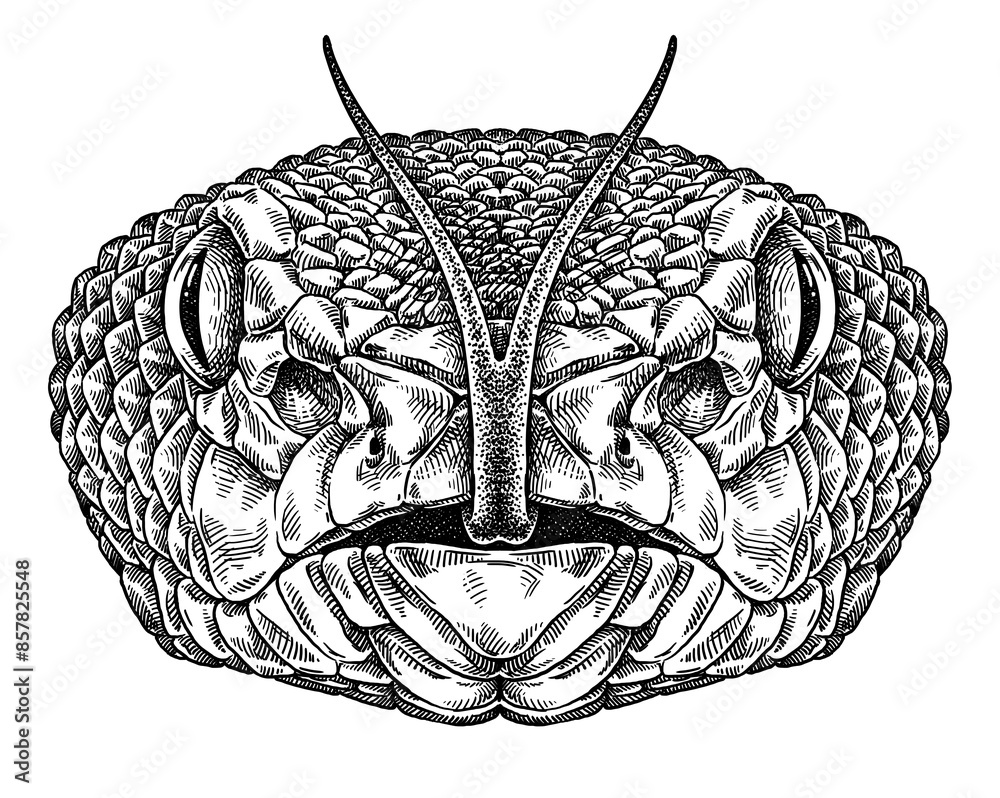 Vintage engraving isolated snake set illustration serpent ink sketch ...