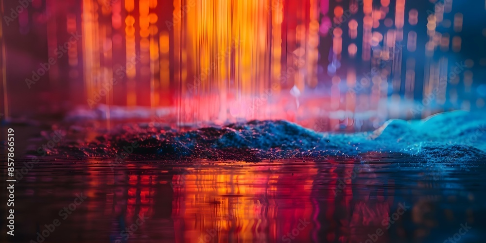 Art piece showcasing the contrast between the visible and invisible ...