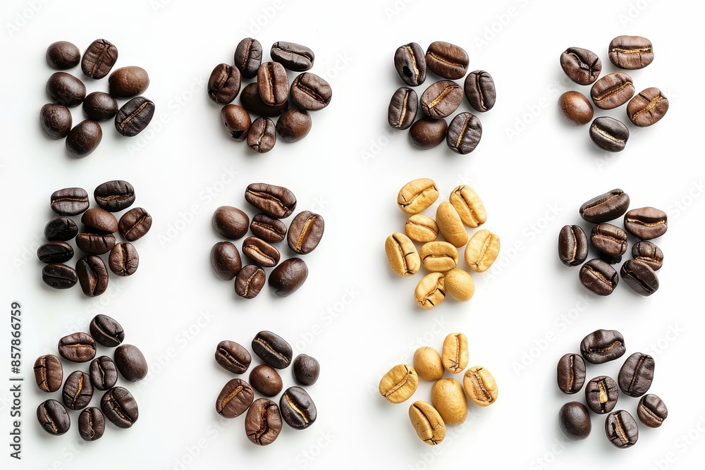 The stages of coffee roasting are illustrated through this infographic ...