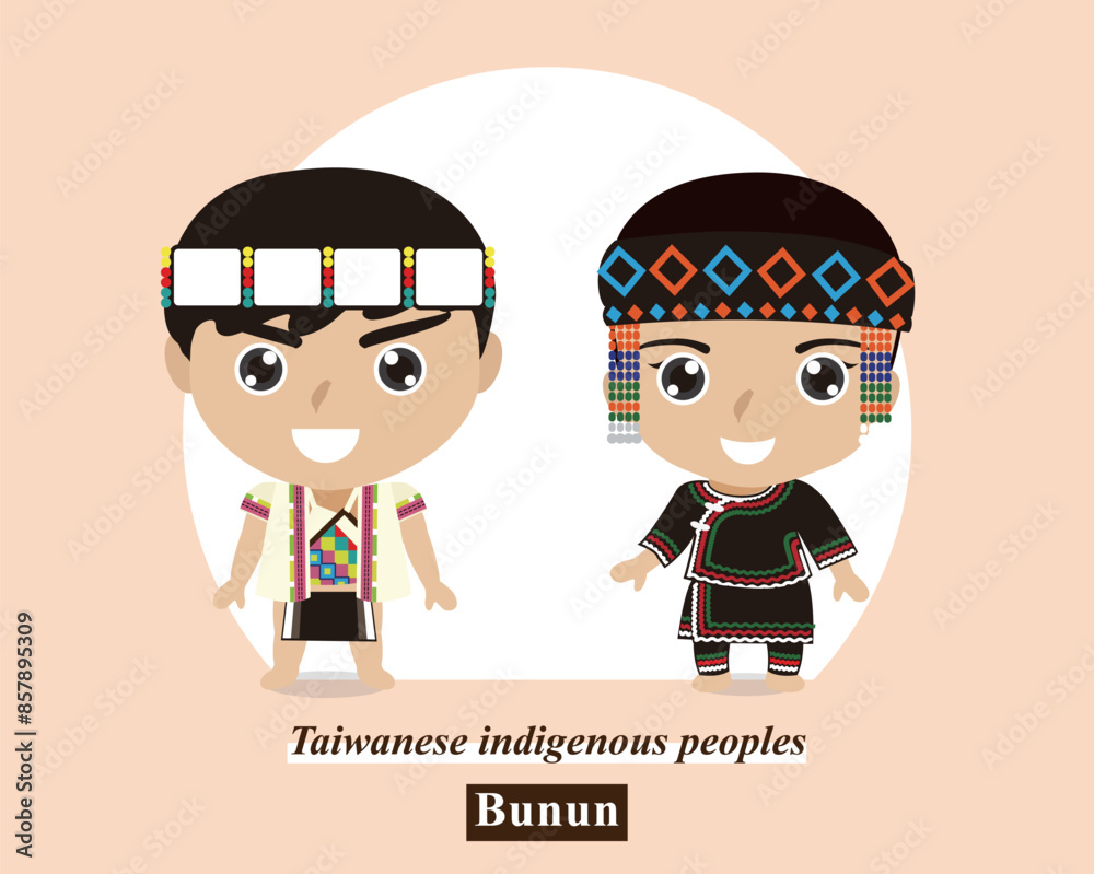 Taiwanese indigenous peoples-Bunun Stock Vector | Adobe Stock