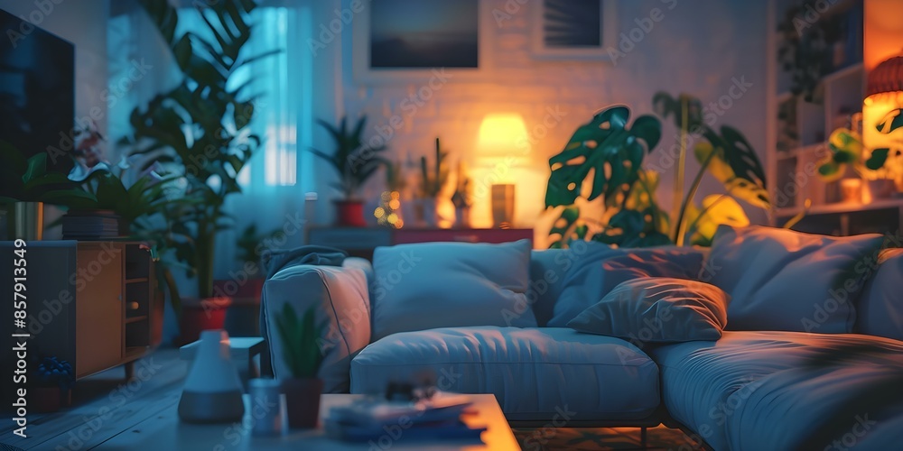 Animated Starting Soon screen with cozy lofi living room background ...
