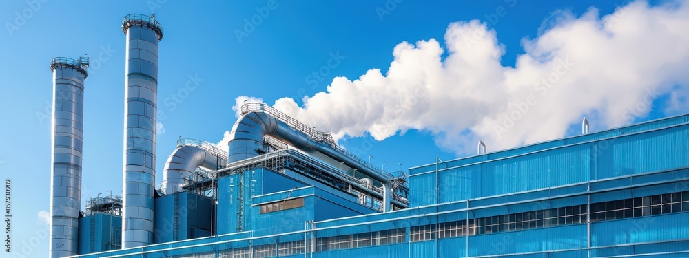 Waste-to-Energy Plant: A facility converting waste into energy, with ...