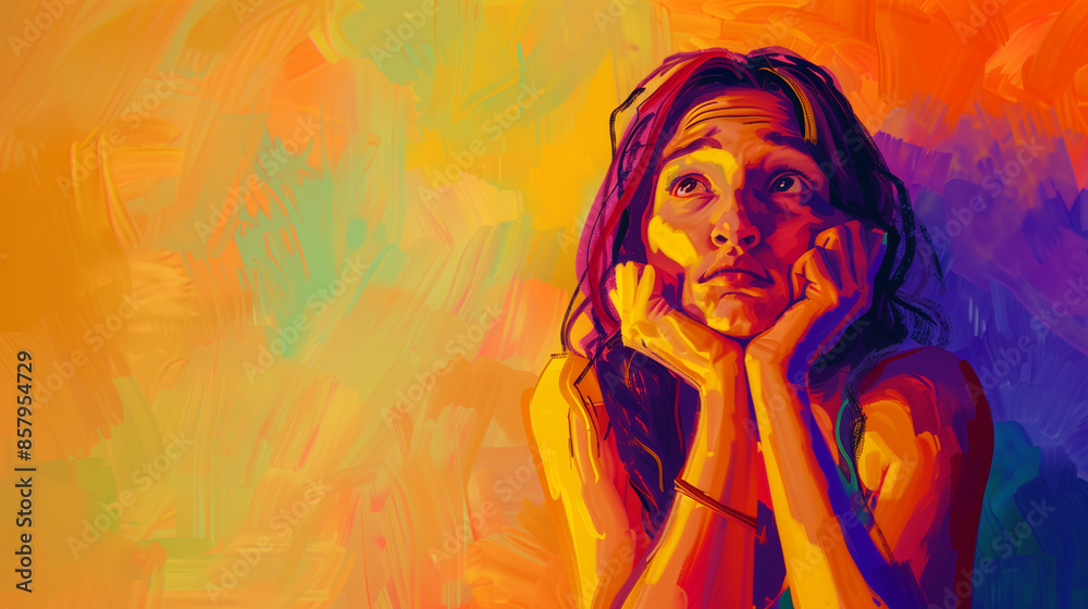 Worrying, anxiety, sad, depression, damsel in distress, thinking ...