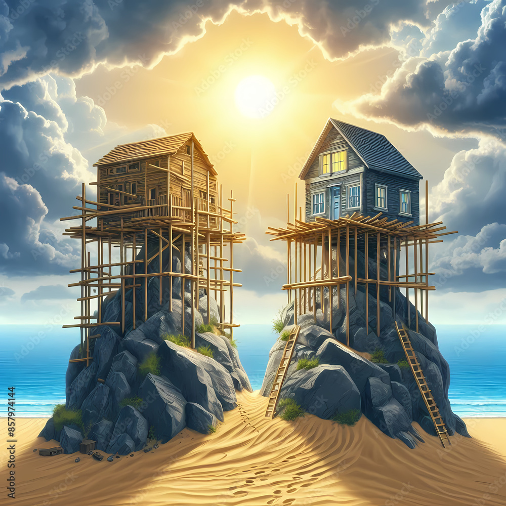 The parable of wise and foolish builders illustrates the importance of ...