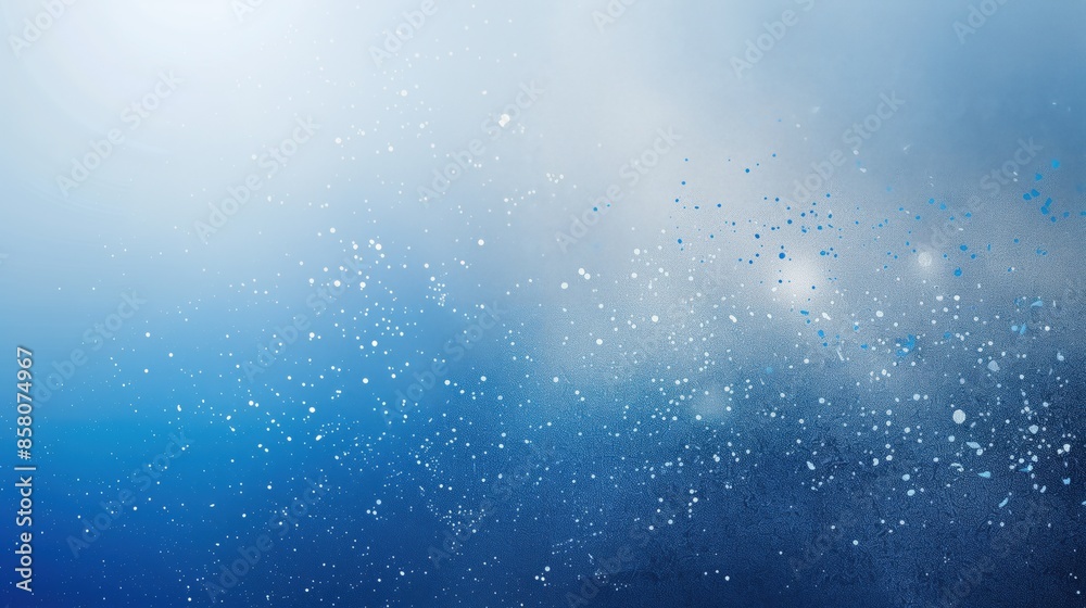 Soft blur blue gradient shimmer surface, scratchy touch and light leaks ...