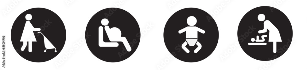Gguidance pictogram icons about social life.Guidance icon set vector ...