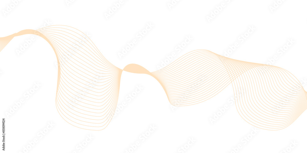 Technology and business wave lines on transparent background. Vector ...