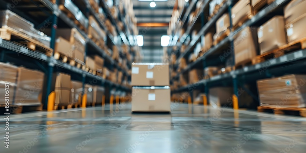 Different products are stored in specific storage areas within ...