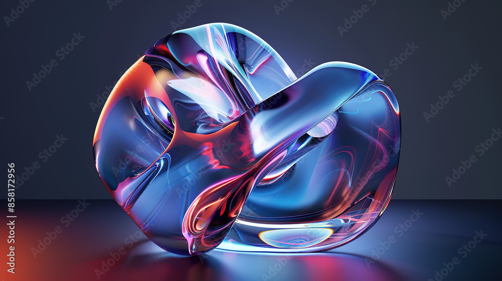 Exquisite 3D Render of Abstract Extreme Macrophotography Featuring an ...