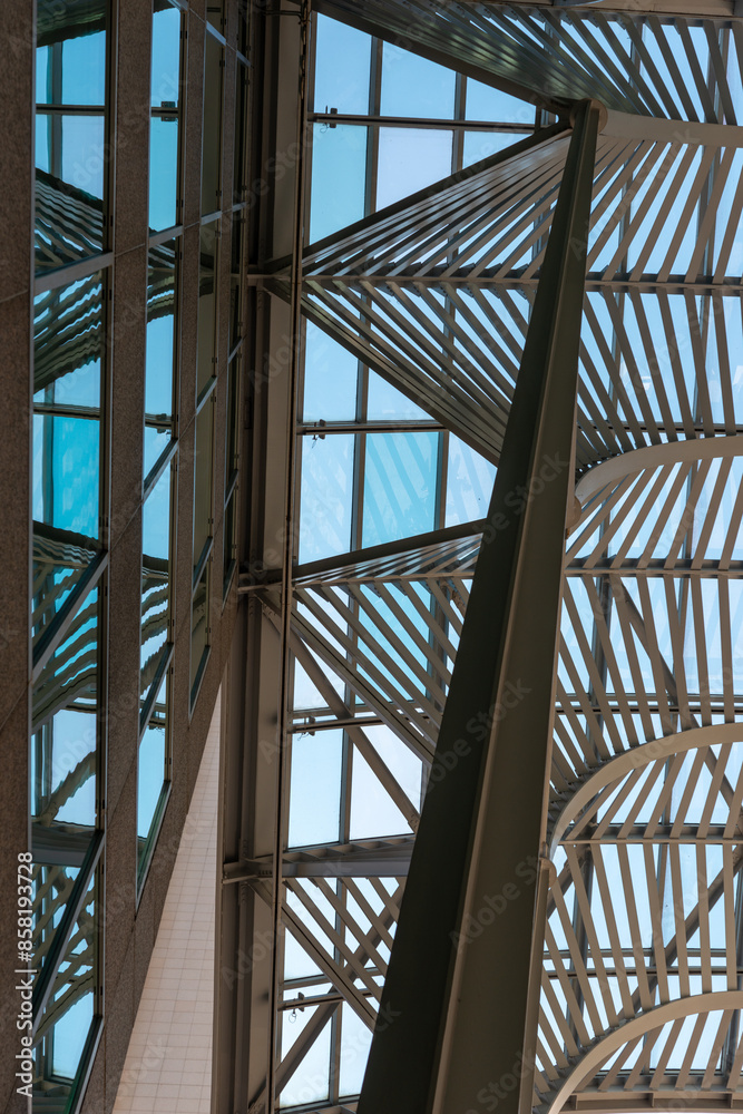 detail of Allen Lambert Galleria, a tourist attraction, located at 181 ...