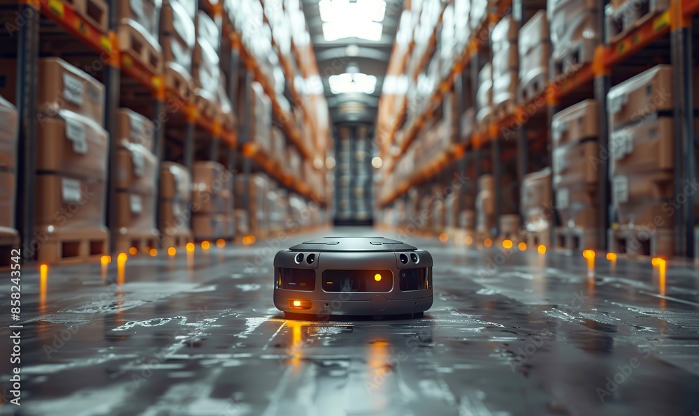 Automated inventory and delivery robot utilizes 5G connectivity to optimize warehouse management ...