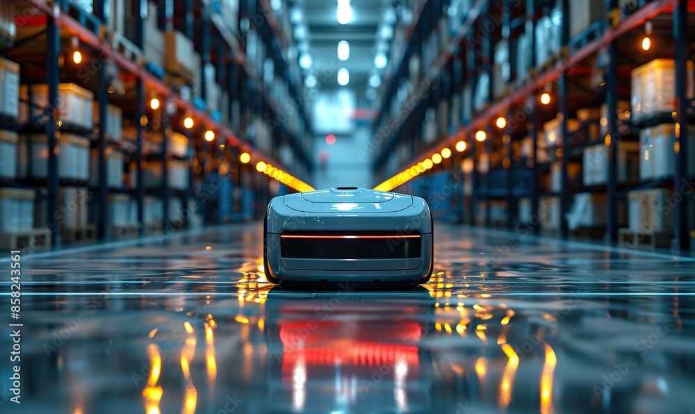 Automated inventory and delivery robot utilizes 5G connectivity to optimize warehouse management ...