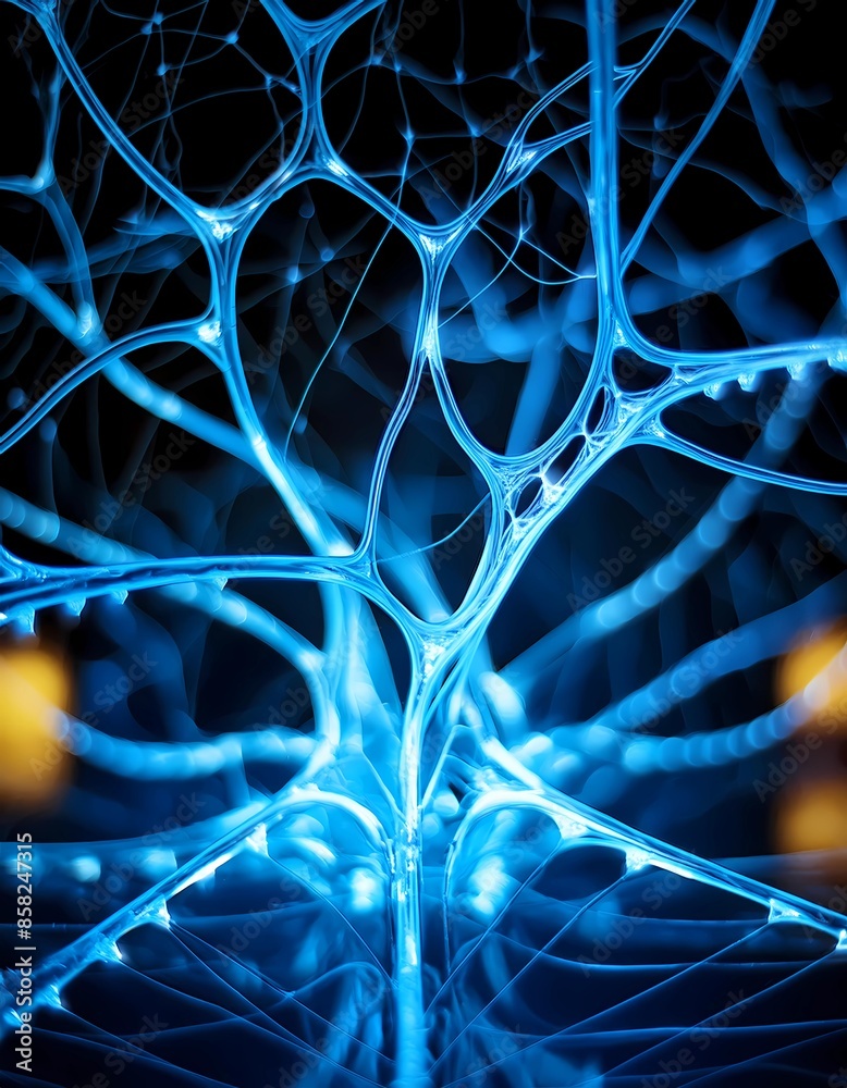 medical representation of the vagus nerve, nerve pathways, people with ...