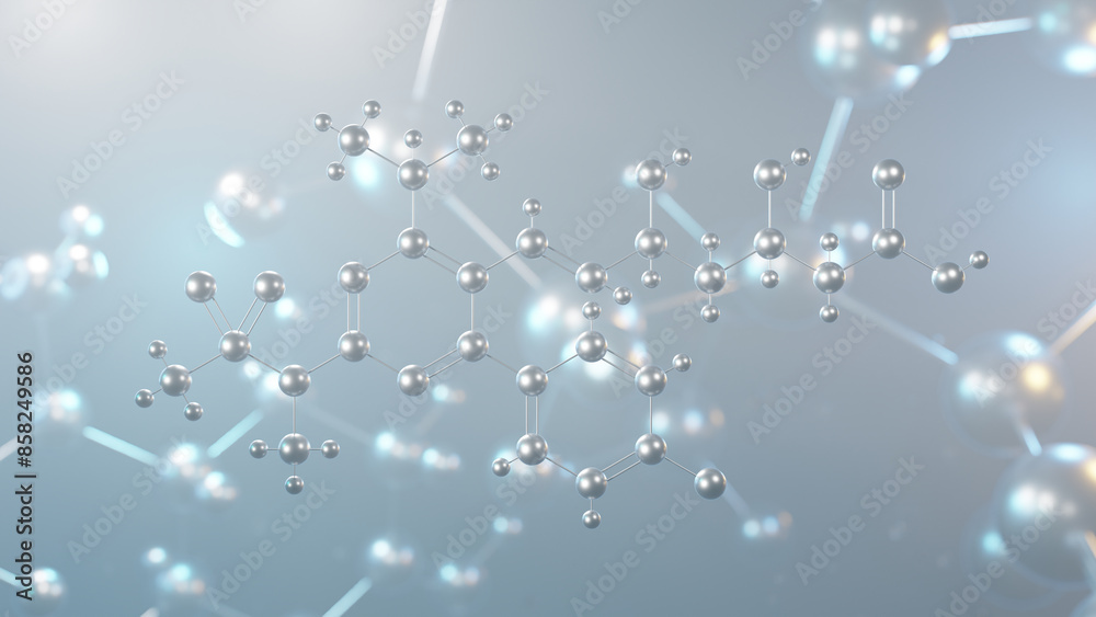 rosuvastatin molecular structure, 3d model molecule, crestor ...
