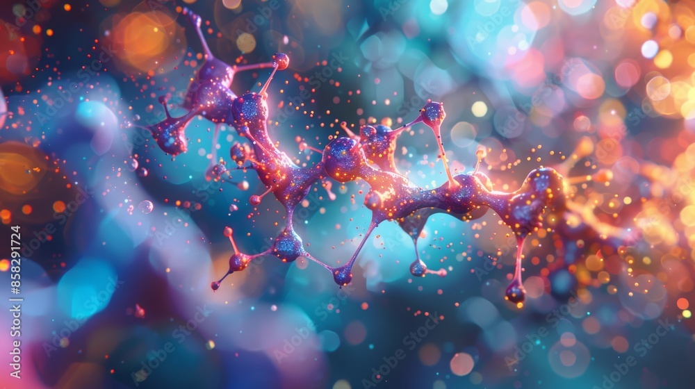 A molecular model of serotonin, a neurotransmitter known for its role ...