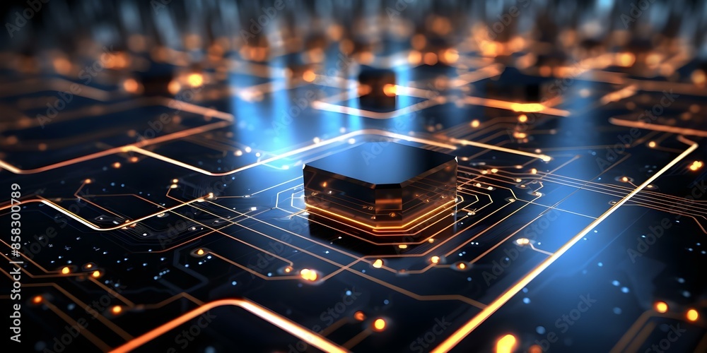 Digital circuit background graphics for electronic projects and ...