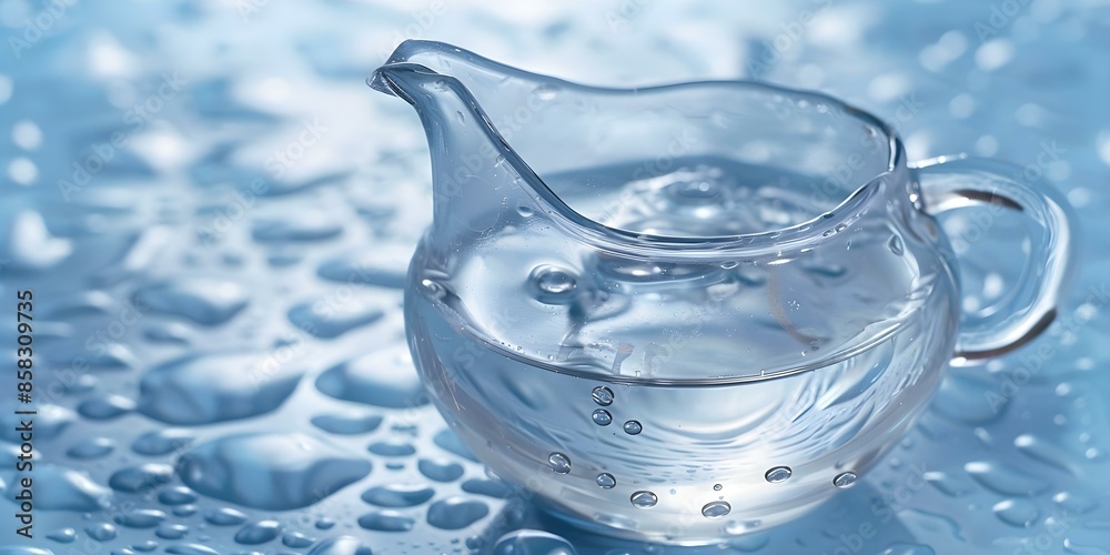 Clear nasal passages with saline solution in a Neti Pot for cold relief ...