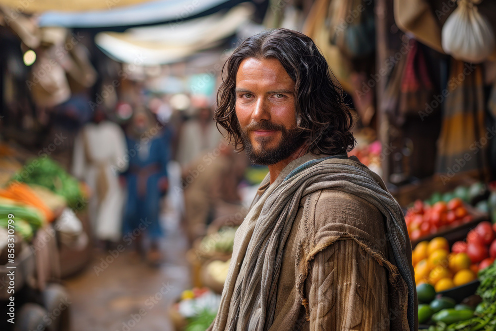 Jesus Among the Market Crowd., Modern Depictions of Jesus ...
