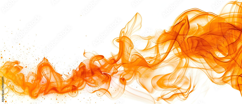 Fire flames isolated on white background ,Abstract fire flames for ...