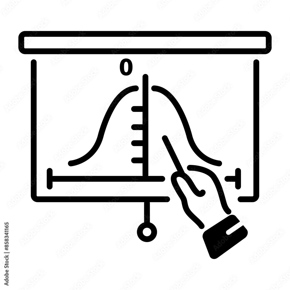 Get this outline icon of standard deviation Stock Vector | Adobe Stock