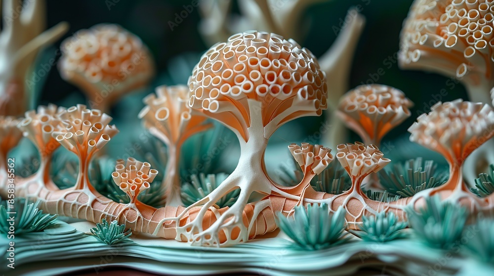 A detailed paper craft anatomy model of the human lymphatic system ...