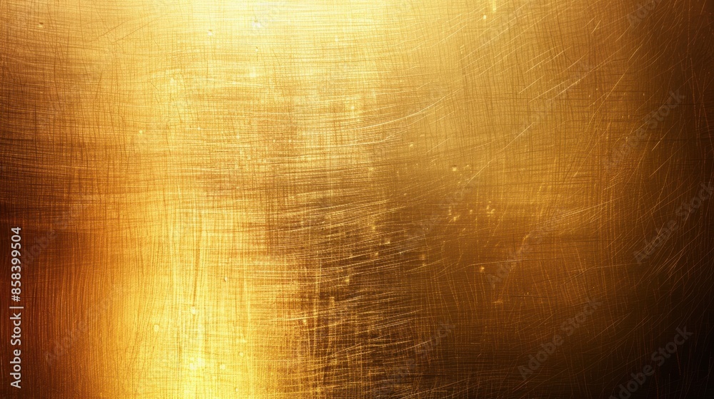 Brushed gold metal background texture with gradients Stock Illustration ...