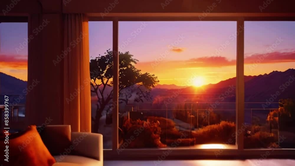 luxury living room, animated virtual backgrounds, stream overlay loop ...