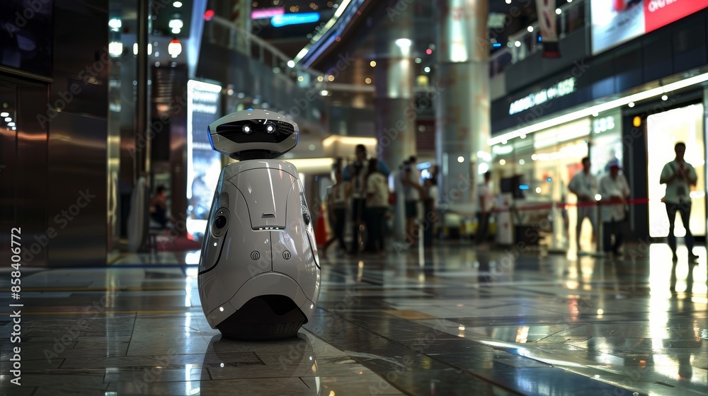 Surveillance robot with advanced sensors and cameras ensures protection ...