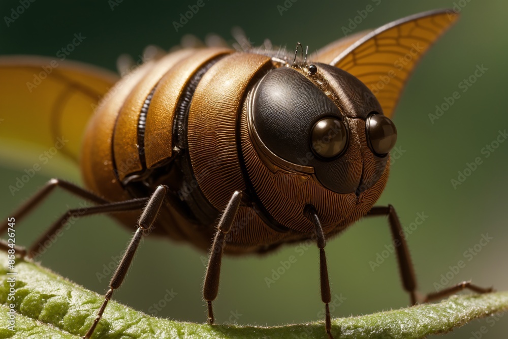 Micro view of an insects sensory organs Stock Illustration | Adobe Stock